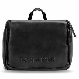 Farmhood Memphis Kulturbeutel Leder 27 cm black