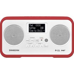 Sangean DPR-77 Tischradio DAB+, DAB, UKW Tastensperre Rot