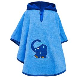 Smithy Badeponcho ELEFANT in blau