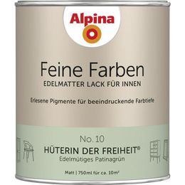Feine Farben Lack No. 10 Hüterin der Freiheit patinagrün edelmatt 750 ml Buntlacke - Alpina