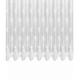 Neusser Collection - Schal mit Gadrinenband Berit weiß, 160 x 300 cm Gardinen