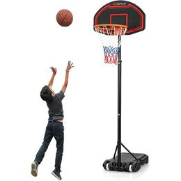 Basketballständer 155-210cm höhenverstellbar, rollbar, Basketballkorb mit Ständer, Basketballanlage - Costway