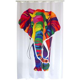 Ridder Duschvorhang Textil Elephant multicolor 180x200 cm - multicolor