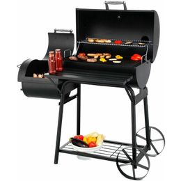 Smoker Garten Barbecue Grill Grillwagen Holzkohlengrill Kohlegrill Biloxi - Tepro