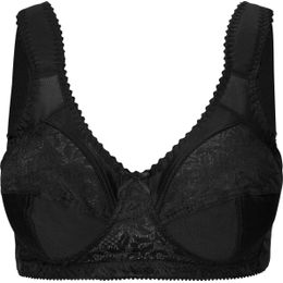 w&auml;schepur Damen Entlastungs-BH ohne B&uuml;gel mit Stretch-Spitze schwarz, Gr&ouml;&szlig;e 80C