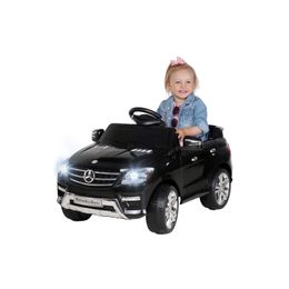 Actionbikes Motors Kinder-Elektroauto Mercedes ML 350, lizenziert, Fernbedienung, 2x 25-Watt-Motor, Soundmodul, LED (Schwarz)