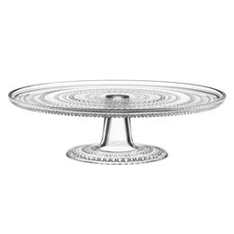 iittala - Kastehelmi Kuchenplatte mit Fuß 31.5 cm, klar