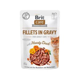 Brit Care Cat Fillets in Gravy with Hearty Duck 85g