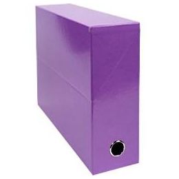 Exacompta Archivschachteln 89926E DIN A4 Lila Karton 5 Stück