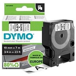 Dymo D1 Beschriftungsband Authentisch 45803 S0720830 Selbsthaftend Schwarz auf Weiß 19 mm x 7 m