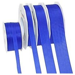 PRAESENT Taftband 6051050-614 Royalblau 10 mm x 50 m 2 Stück