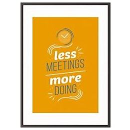 PAPERFLOW Wandbild "Less meetings more doing" 420 x 594 mm