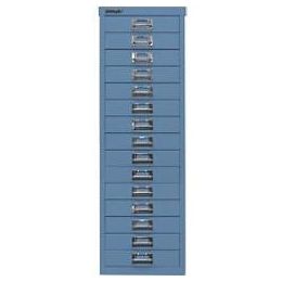 Bisley Schubladenschrank 15 Schübe Blau 279 x 380 x 860 mm