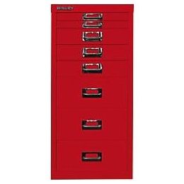 Bisley Schubladenschrank Multidrawer 8 Schübe Kardinal Rot 279 x 380 x 670 mm