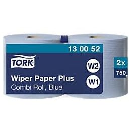 Tork Wischtuchrolle W1, W2 2-lagig 2 Rollen à 750 Blatt