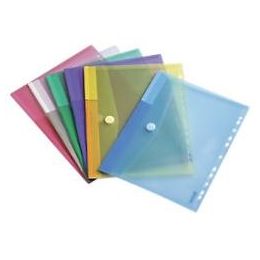 Djois Color Collection Dokumentenmappen DIN A4 Farbig sortiert Polypropylen 12 Stück