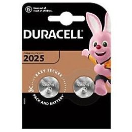 Duracell Knopfzellen DL2025B2 CR2025 3 V Lithium 2 Stück