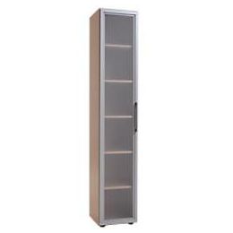 geramöbel Geramoebel Aktenschrank Speed Office 5 Fachböden 2 Glastüren Griff rechts Buche 400 x 420 x 2.160 mm