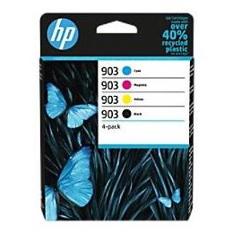 HP 903 Original Tintenpatrone 6ZC73AE Schwarz, Cyan, Magenta, Gelb Multipack 4 Stück