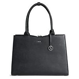 SOCHA Damen Laptoptasche Straight Line Black 15.6 " Kunstleder Schwarz 42 x 13 x 31,5 cm