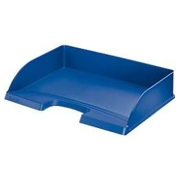 Leitz Plus Briefablage 5218 Quer DIN A4 Blau 36,3 x 27,3 x 7 cm