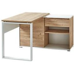 Germania Schreibtisch Lioni 4156 mit Aufbau Navarra Eiche 1.200 x 1.170 x 750 mm