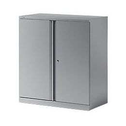 Bisley Flügeltürenschrank 1 Fachboden Essentials Silber 914 x 470 x 1.000 mm