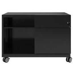 Bisley Rollcontainer Caddy Schublade rechts Schwarz 800 x 490 x 563 mm
