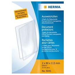 Herma Ausweishüllen Transparent PP (Polypropylen) 11,3 x 8 cm 25 Stück