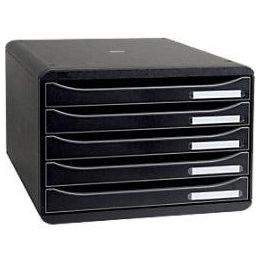 Exacompta Schubladenbox Big-Box Plus DIN A4+ 270 Blatt Schwarz 35,5 x 27 x 27,1 cm