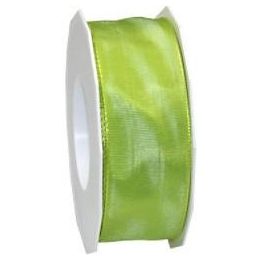 PRÄSENT PRAESENT Seidenband 4644025-502 Limette 40 mm x 25 m 2 Stück