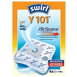 Swirl Staubfilterbeutel Y 101 AirSpace® Weiß 4 Stück