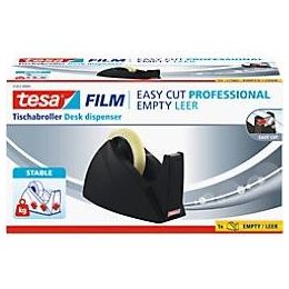 Tesa Klebebandabroller Tesafilm Easy Cut Professional Schwarz 25 mm (B) x 66 m (L) PS (Polystyrol)