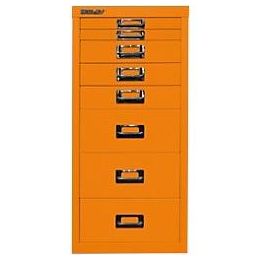 Bisley Schubladenschrank 8 Schübe Orange 279 x 380 x 590 mm