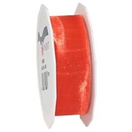 PRÄSENT PRAESENT Organza 6012525-620 Orange 25 mm x 25 m 3 Stück