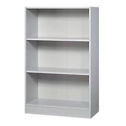 Hammerbacher Melaminharzbeschichtete Spanplatte Regal 2 Fachböden 800 x 400 x 1.270 mm Grau
