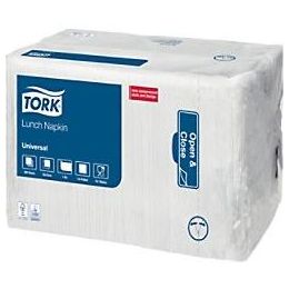 Tork Servietten 32,5 x 32,5 cm Weiß 8 Stück à 500 Blatt