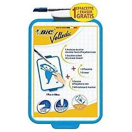 BIC wandmontierbares nicht magnetische einseitiges Whiteboard Emaille Velleda 19 x 29 cm