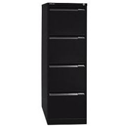 Bisley Aktenschrank A4BS4E 4 Schübe Schwarz 413 x 622 x 1.321 mm