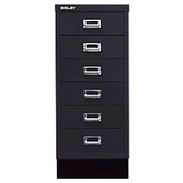 Bisley Schubladenschrank Multidrawer 6 Schübe Schwarz 279 x 380 x 590 mm