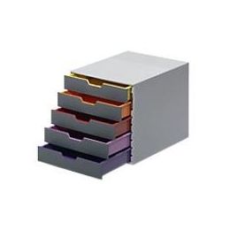 Durable Varicolor Schubladenbox Acrylnitril-Butadien-Styrol Mehrfarbig 5 Schübe 29,2 x 35,6 x 28 cm