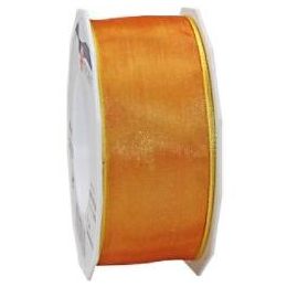 PRÄSENT PRAESENT Organza 6074025-509 Orange 40 mm x 25 m 2 Stück