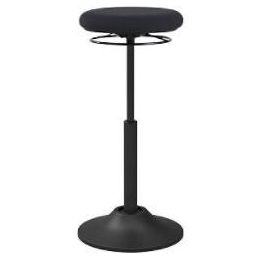 Euroseats Sitz-Steh-Hocker Mango Stoff Schwarz