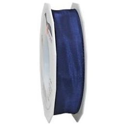 PRÄSENT PRAESENT Seidenband 4642525-244 Marineblau 25 mm x 25 m 2 Stück