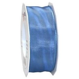 PRÄSENT PRAESENT Seidenband 4644025-214 Himmelblau 40 mm x 25 m 2 Stück