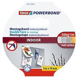 Tesa Montageband Powerbond Indoor Orange 19 mm (B) x 5 m (L) PE (Polyethylen)