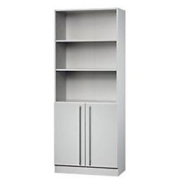 OTTO Office Standard Hammerbacher Matrix ABS (Acrylnitril-Butadien-Styrol), Spanplatte Aktenschrank 4 Fachböden 800 x 420 x 2.004 mm Grau