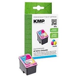 KMP Kompatibel HP 301XL Tintenpatrone CH564EE Cyan, Magenta, Gelb