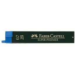 Faber-Castell Super Polymer Feinminen/120702, Härtegrad 2B, Inhalt 12 Stück