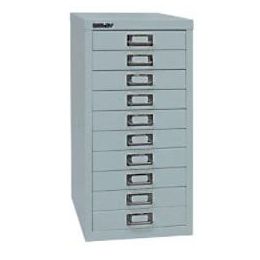 Bisley Schubladenschrank L2910 10 Schübe Silber 279 x 380 x 590 mm